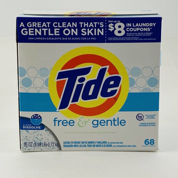 Tide | Other | Tide Free And Gentle Powder Laundry Detergent 68 Loads ...